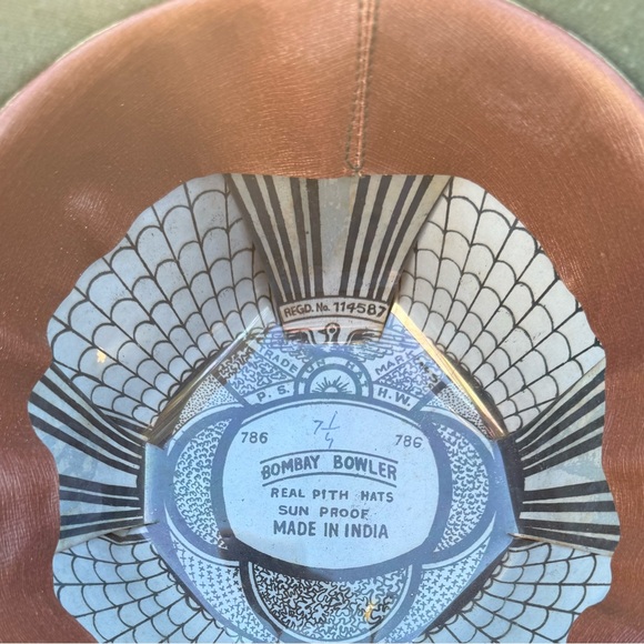 Accessories | Vintage Bombay Bowler Pith Hat Made In India | Poshmark